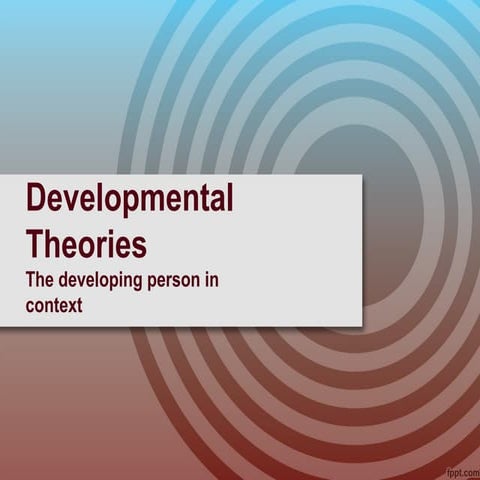 developmental theories | PPT