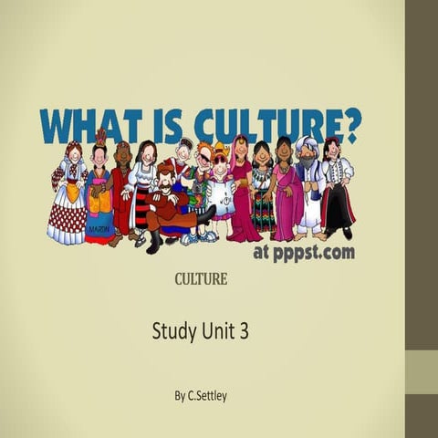 Study unit 3 culture | PPTX