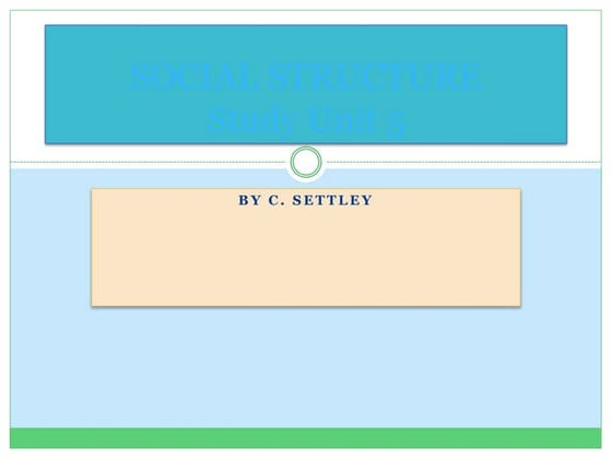 Social structure | PPTX | Education