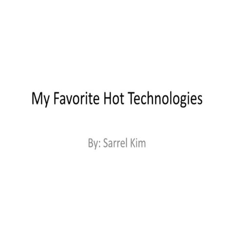 hot technologies | PDF