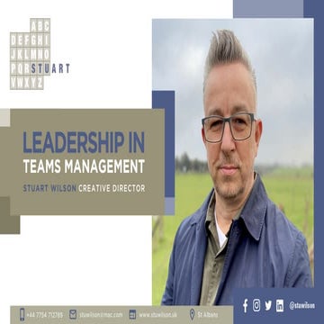 Stuart Wilson the teams I have led - 2024 | PDF