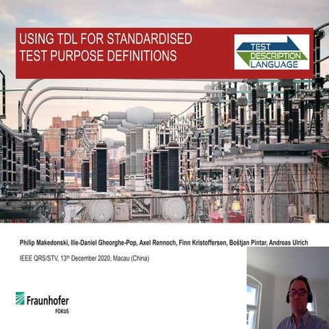 USING TDL FOR STANDARDISED TEST PURPOSE DEFINITIONS | PPT