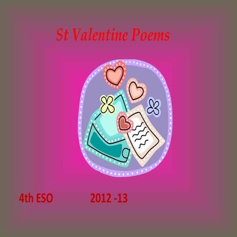 St Valentine Poetry | PPTX