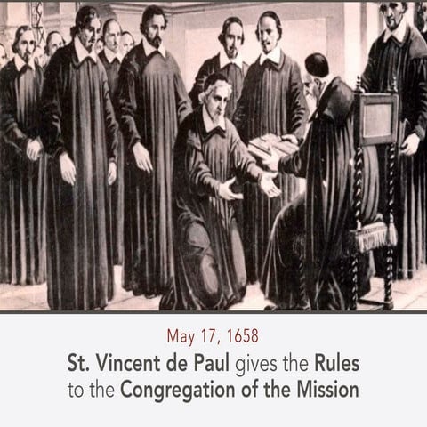 St. Vincent de Paul Gives Rules to the Congregation of the Mission | PDF