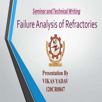 STW on Failure Analysis of Refractories | PPTX