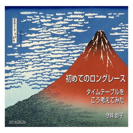 UTMF_STY2014報告会資料「初めてのロングレース、タイムテーブルをこう考えてみた」今井妙子 | PPT