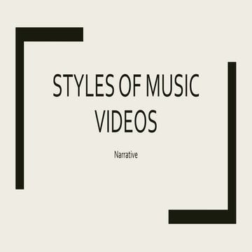 Types of music videos | PPTX
