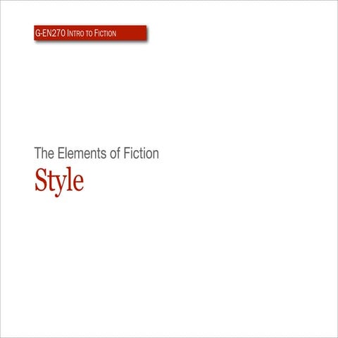 Elements of Fiction: Point of View | PDF