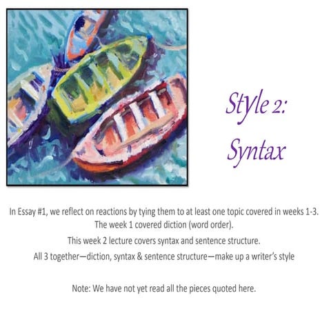 Style 2 syntax fd | PPT