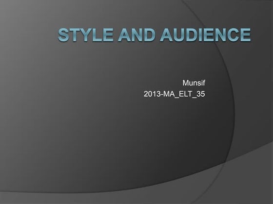 Types of speech styles | PPTX | Educational Assessment | Education