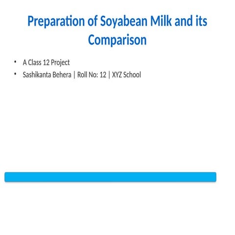 Docslide.net soyabean milk-project-class-12 | DOCX