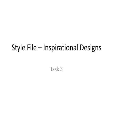 Style file – inspirational designs | PPT