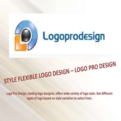 Style Flexible Logo Design - Logo Pro Design | PPTX