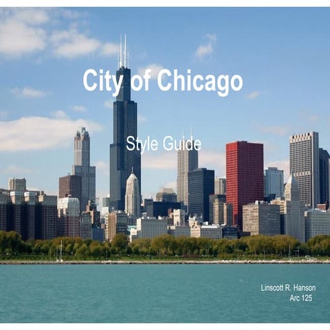 Style guide city of chicago | PPT