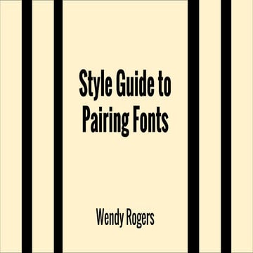 Style Guide to Pairing Fonts | PPT