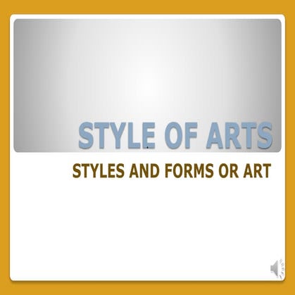 Style of arts | PPTX