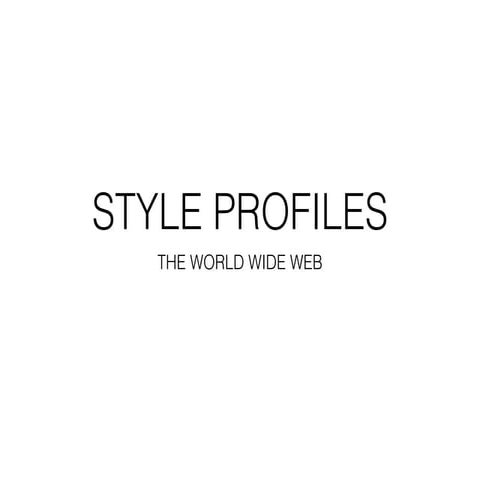 Style profiles | PDF