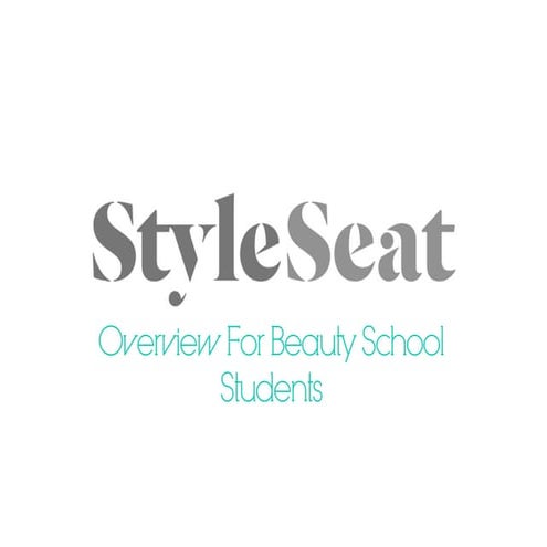 StyleSeat for Cosmetology Students | PDF