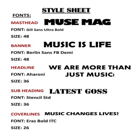 Style sheet for magazine | PDF