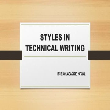 STYLES IN TECHNICAL[1].pptx