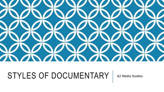 6 modes of documentaries | PPT