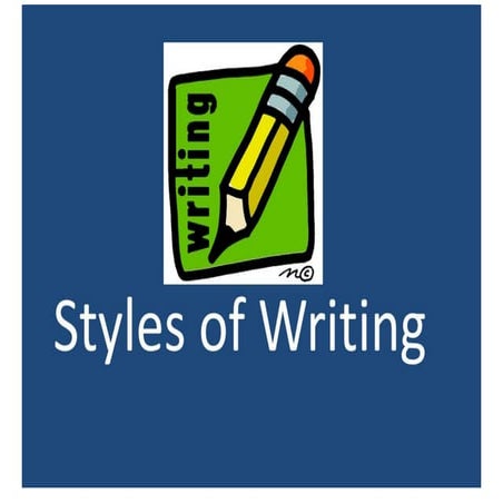 Styles Of Writing | PDF