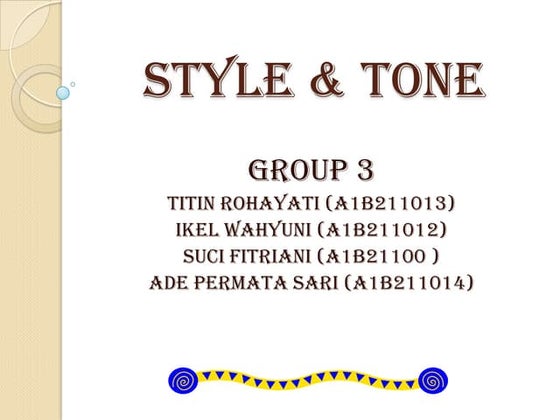 Diction and styles power point presentation | PPTX