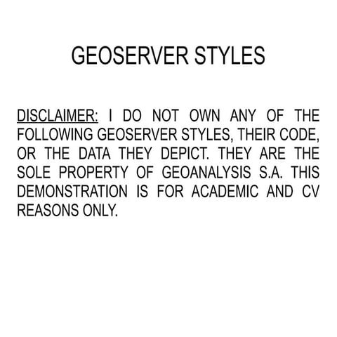 Geoserver Styles | PPT