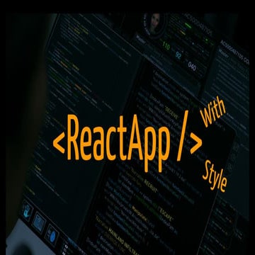React App Styling With Css Styled Components And Inline Styling Ppt