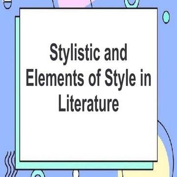 Stylistic and Element Kristine ).pptx