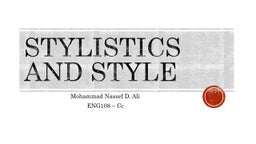 What is Style and Stylistics? Traditional, Modern and Linguistic ...
