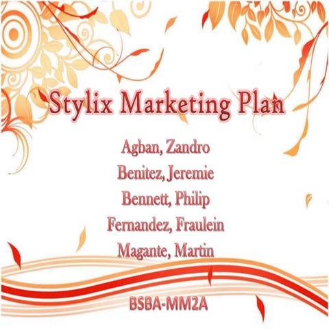 Stylix Marketing Plan | PPT