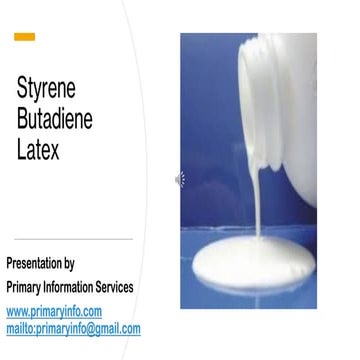 Styrene butadiene rubber | PPTX