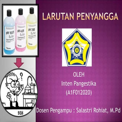 Larutan penyangga | PPT