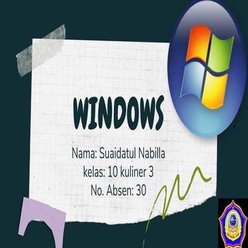 Sistem pengelolaan windows pada sistem komputer | PDF
