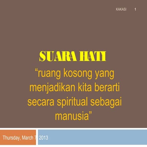 Suara hati | PPT