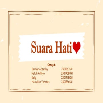 Suara hati group 6 | PPTX