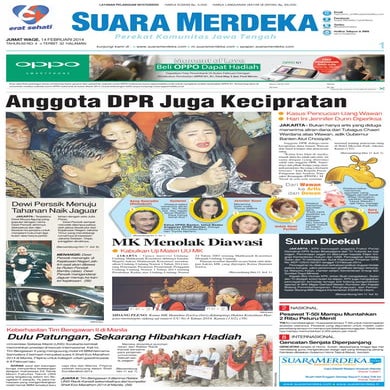 Suara Merdeka 14 Februari 2014 | PDF