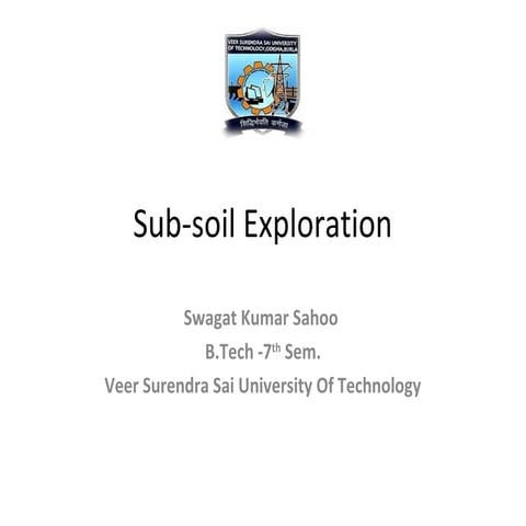 Sub soil exploration & spt | PPT