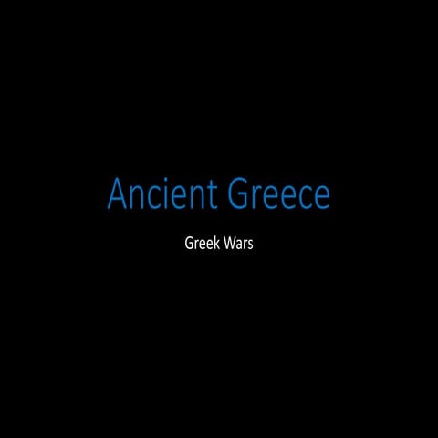 Sub 5d the major wars of ancient greece | PPTX