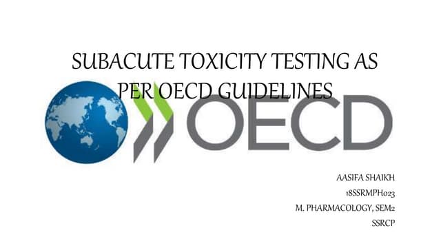 Acute Toxicity by OECD Guidelines | PPTX