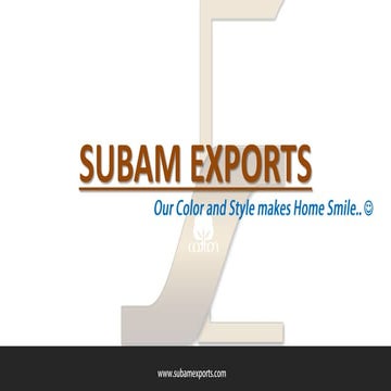 Subam exports | PDF