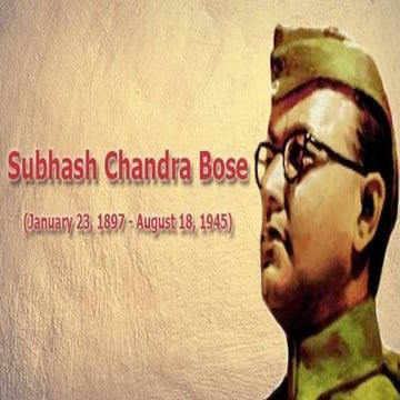 Subash chandra bose | PDF