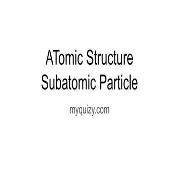 Subatomic Particle. proton number atomic number etc | PPT