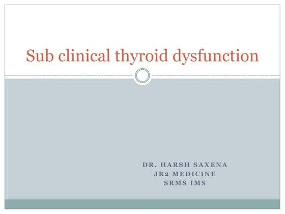 Endocrine clinical case presentation (Thyroid disease) | PPT