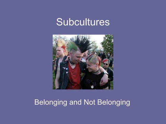 Subculture | PPT