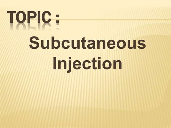 Intradermal injection- Introduction, procedure,complications | PPT