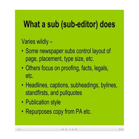 Sub editing | PDF