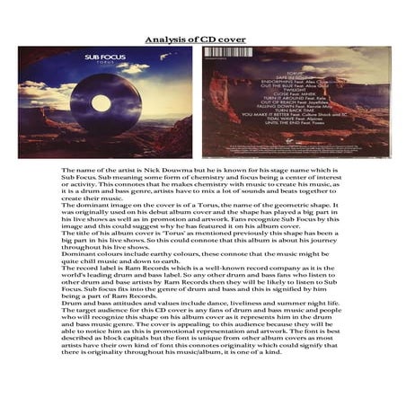Sub focus torus cd | DOCX