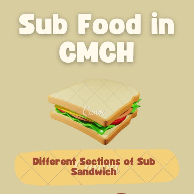 The Best Sub Food in CMCH | PDF